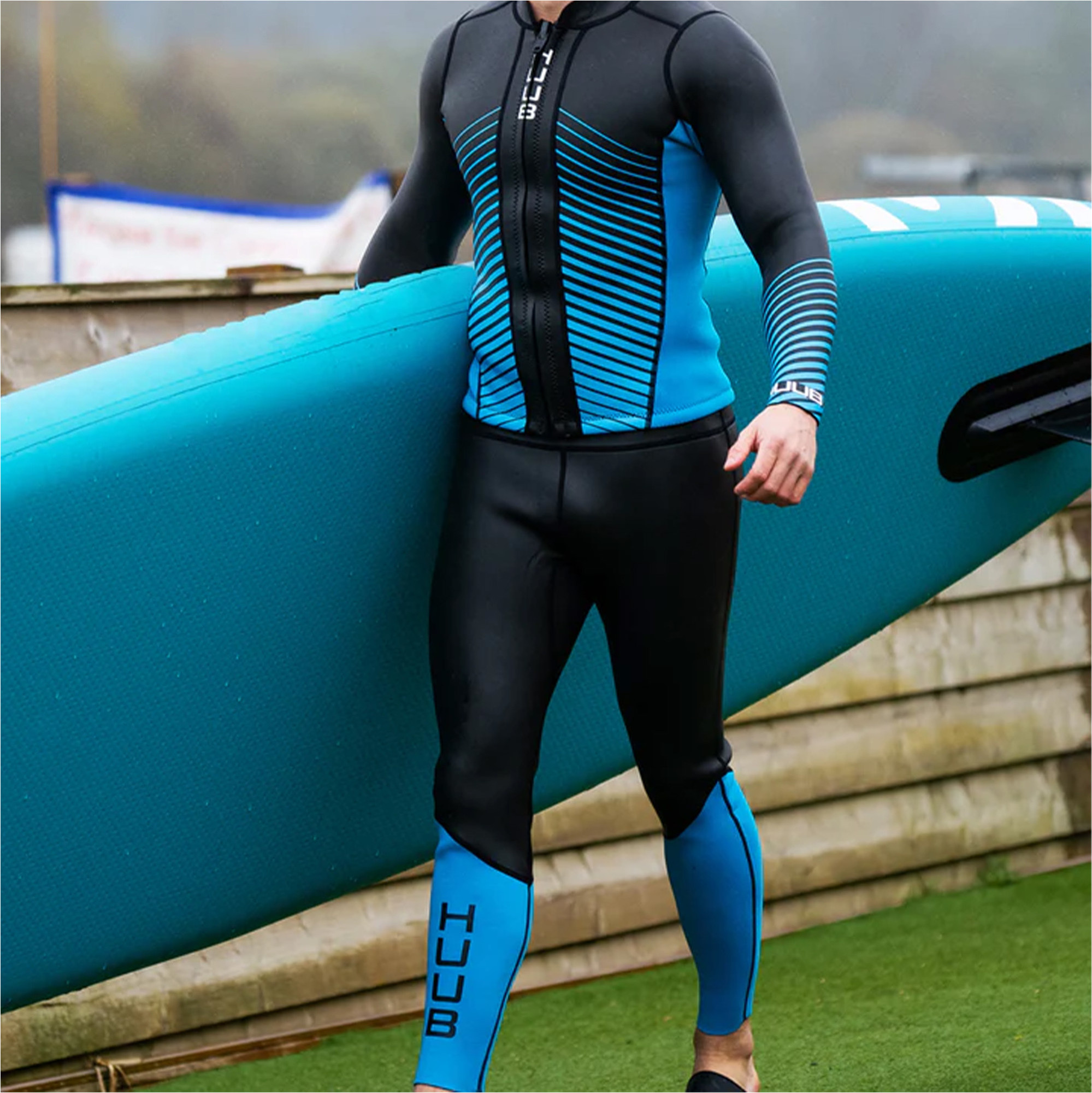 2024 Huub Mens Aluna Sup And Swim Neoprene Trouser Alunapant Black Blue Wetsuit Wetsuit Outlet